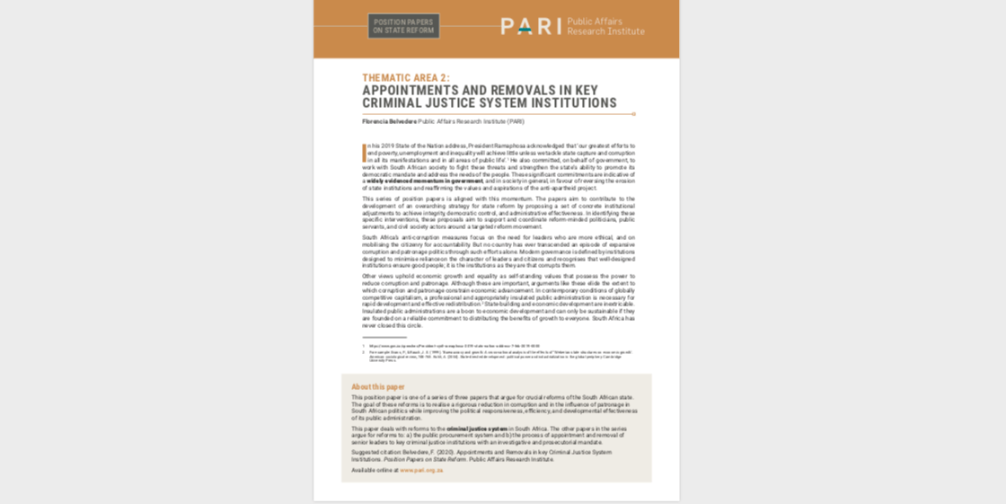 Position Papers | Criminal Justice System - PARI | Public Affairs ...